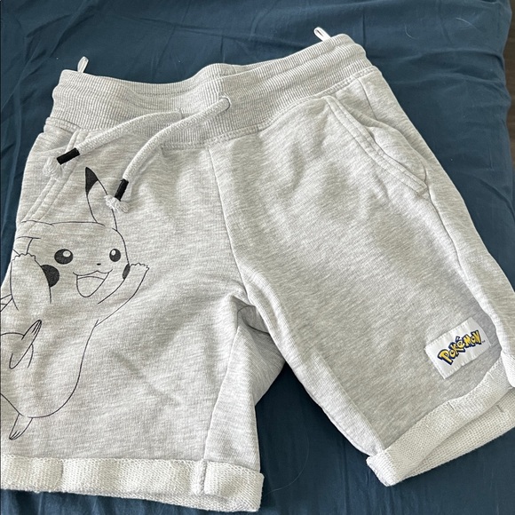 Bottoms | Gray Pokmon Pikachu Graphic Shorts | Poshmark